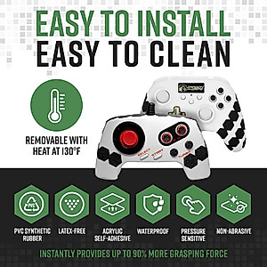 Dragon Grips Universal Controller Grips, 18 Pcs Black Textured Non-Slip Rubber for Xbox, PS4 & PS5 Controller Grip Tape, Perfectly Fit to Any Handles, Sweat Resistant to Enhance Gaming Control, 1 Pack