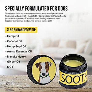 Hemp Dog Health - Soothe - Hemp Salve for Natural Dog Allergy Relief & Everyday Bug Bite & Hot Treatement for Dogs - Made with Natural Extracts & Human-Grade Hemp Oil for Dogs