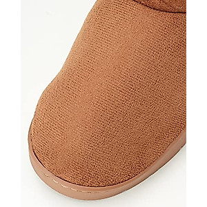 bebe Girls' Winter Boots - Quilted Woven Knit Winter Boots with Turn Cuff Sock Lining (Toddler/Girl), Size 2 Little Kid, Cognac