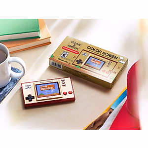 GALLIUMPI Newest Nintendo Switch Console with Gray Joy-Con + Game & Watch: Super Mario Bros - Family Holiday Bundle Deluxe 11-in-1 Accessories Kit for Switch