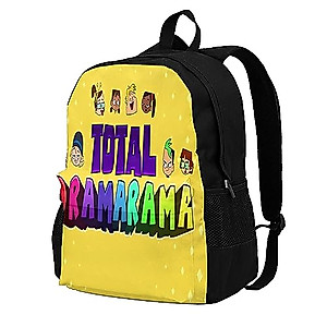 NALCKA Total Anime DramaRama Backpack with Large Capacity Laptop Backpack Business Daypack Adjustable Shoulder Strap Bookbag 16.5 inch