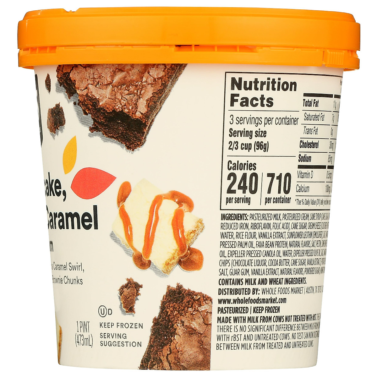 365 by Whole Foods Market, Ice Cream Caramel Chocolate Cheesecake, 16 Ounce