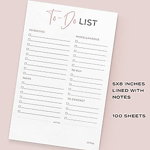 To-Do List Rose Gold Planner Notepad, 5.5 x 8.5 in. (To-Do List)