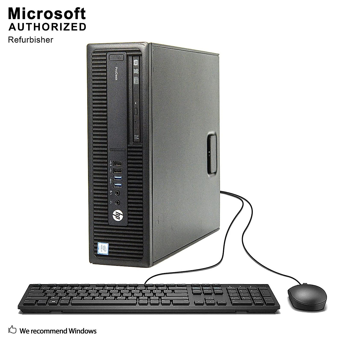 HP ProDesk 600 G2 Small Form Factor Business Desktop Computer, Intel Quad Core i5-6500, 12GB DDR4, 1TB SSD, WiFi, BT 4.0, VGA, DP