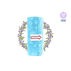 AKC Dog Poop Bags, 240 Bags 16 Rolls, Lavender Scent, Toy Print