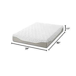 Best Price Mattress 11" Gel Infused Memory Foam Mattress, King Whtie