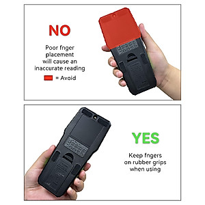 Pinless Wood Moisture Meters Water Leak Detector for Lumber Concrete Building -Wall Moisture Sensor Digital Humidity Tester for Firewood (Pinless)