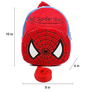 Nonika Children Walking Safety Leash with Compartments for Food, Keys, Phone, Snacks (Red)