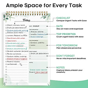 To Do List Pad - To Do List Notebook for Work with 52 Sheets, Undated Daily Planner Perfect for Daily Tasks and Goal Setting, To Do List Notepad Suitable for Office, Home and School-Nature