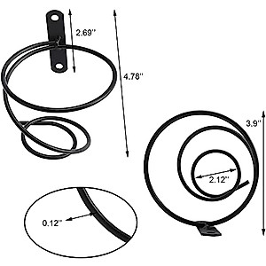 HYDDNice 6 Set Wall Mounted Wine Racks Wine Bottle Display Holder Metal Hanging Wine Rack Organizer with Mounting Screws and Anchors
