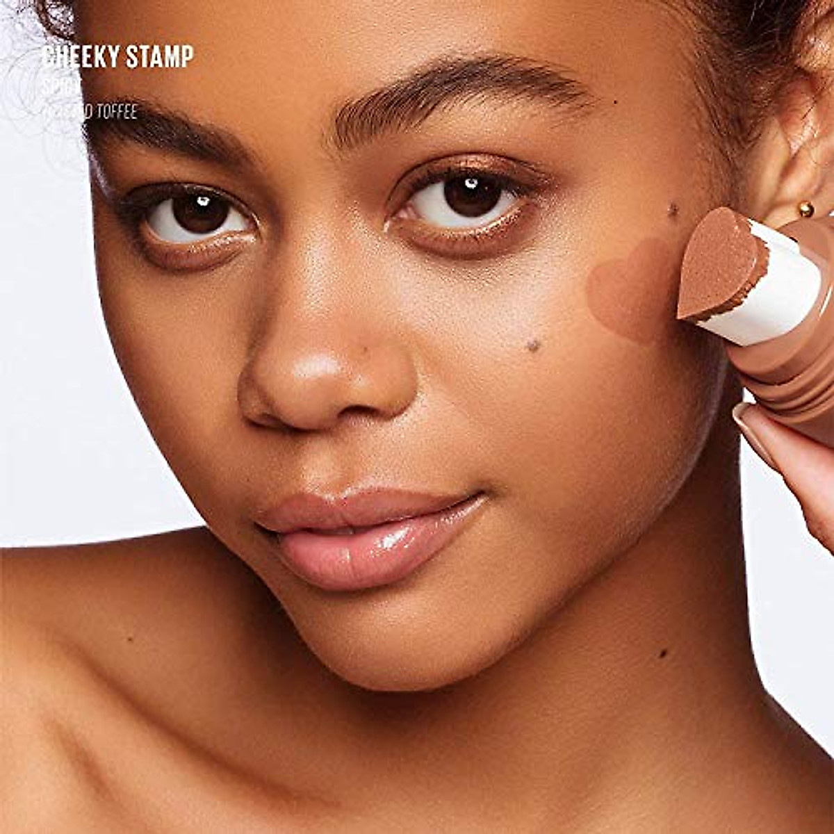 Kaja Blush - Cheeky Stamp | 7 Shades, Buildable & Blendable Shade with Heart-shaped Applicator, Sunkissed Finish, 07 Spicy, 0.17 Oz