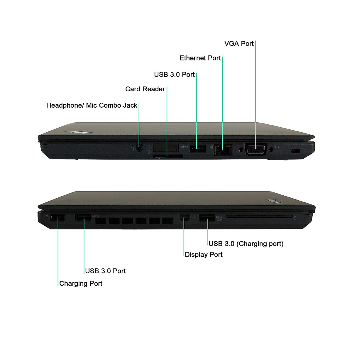 Lenovo ThinkPad T450S 14 HD, Core i5-5200U 2.2GHz, 12GB RAM, 512GB Solid State Drive, Windows 10 Pro 64Bit, CAM, (Renewed)