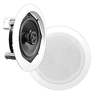 8) New PYLE PRO PDIC61RD 6.5'' 200W 2-Way In-Ceiling/Wall Speaker System White