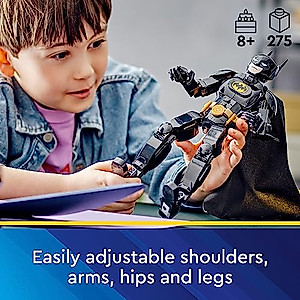 LEGO DC Batman Construction Figure 76259 Buildable DC Action Figure, Fully Jointed DC Toy for Play and Display with Cape and Authentic Details from the Batman Returns Movie, Batman Toy for 8 Year Olds