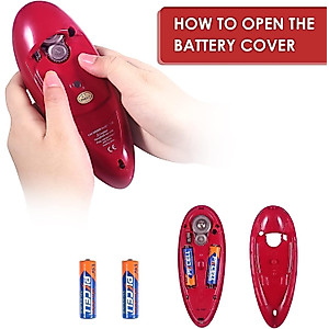 Electric Can Opener, Handheld One Touch Automatic Can Openers Fit Different Can Sizes and Shape with No Sharp Edges for Kitchen, Kitchen Gadgets for Senior with Arthritis