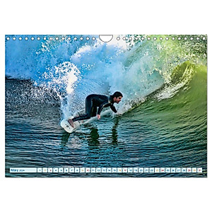 Surfing - water, wind and cool guys (Wall Calendar 2024 DIN A4 Landscape), CALVENDO 12 Month Wall Calendar