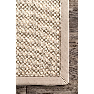 Arvin Olano Proper Sisal and Wool Area Rug, 6x9, Chino
