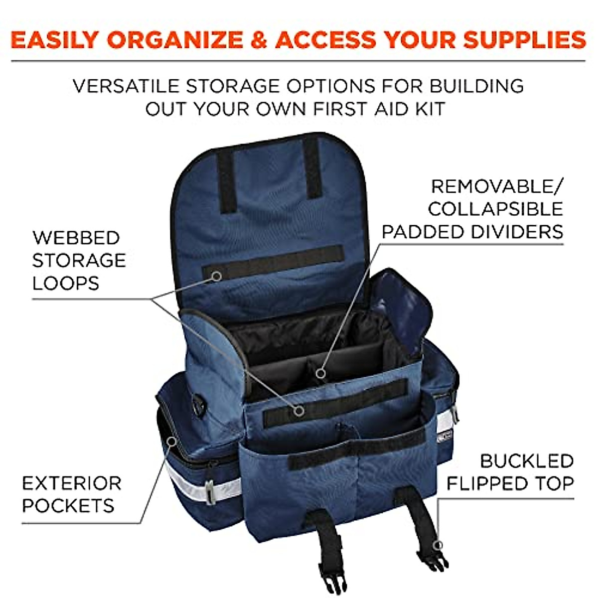 Ergodyne Arsenal 5210 Trauma Bag, Blue, Small, 13417