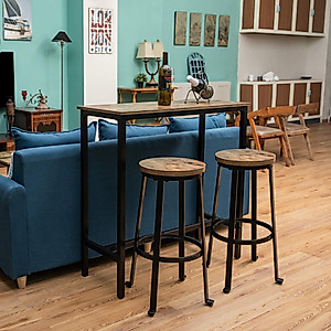 Ball & Cast HSA-2206 Bar Table, Rustic Brown