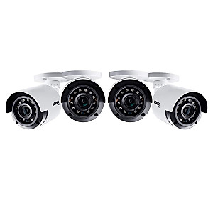 Lorex Indoor/Outdoor 4K Security Camera, Add-On Bullet Camera for Wired Surveillance System, Color Night Vision, 4 Bullet Cameras