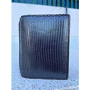 Double side Black Lizard leather skin Credit Cardholder, leather credit cardcase, leather creditcard cover