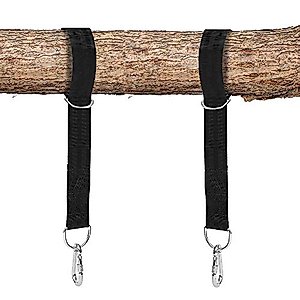 Adjustable Tree Swing Straps - Universal Mounting for Rope Swing Seats, Quick Setup for Indoor/Outdoor Use, Durable & Safe Material, Ultimate Tree Protection, Includes Carry Bag – SereneLife SLSWNG10