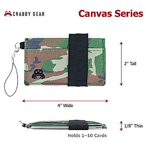Crabby Wallet - Thin Minimalist Front Pocket Wallet - C3 Canvas Wallet