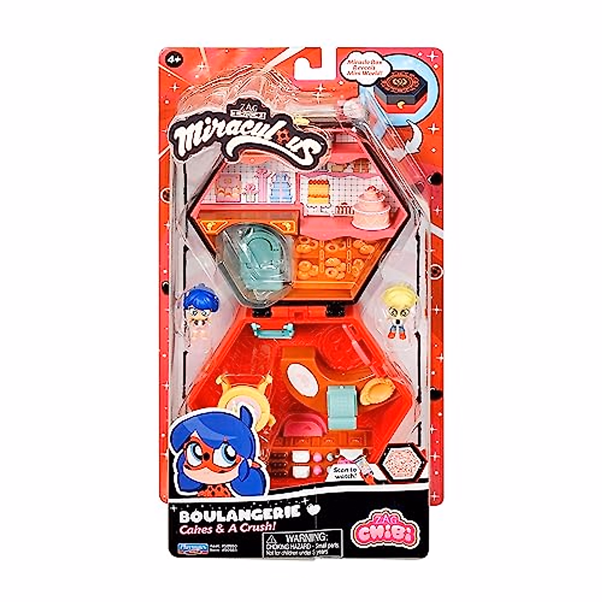 Miraculous Chibi Boulangerie: Cakes & A Crush Miracle Box Playset