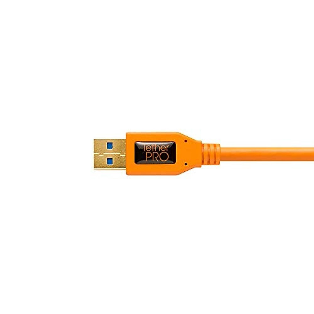 Tether Tools TetherPro USB 3.0 to Micro-B Right Angle Cable | for Fast Transfer and Connection Between Camera and Computer | High Visibility Orange | 15 Feet (4.6 m)
