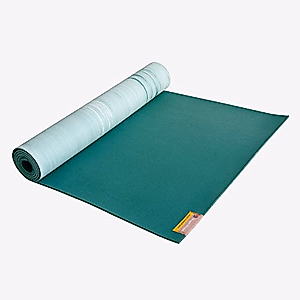 Hugger Mugger Para Rubber Yoga Mat – Alpine - Natural Rubber, Great for Slippery Hands and Feet, Dual Sided, Extra Cushion, Yoga Teacher Favorite