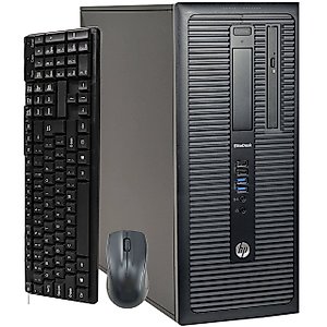 Hp EliteDesk 800 G1 Tower Computer Desktop PC, Intel Core i7 3.4GHz Processor, 16GB Ram, 512GB M.2 SSD, WiFi & Bluetooth, Wireless Keyboard and Mouse, Windows 10 Pro (Renewed)
