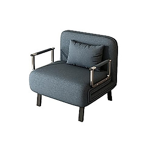 Haplized Convertible Chair Bed, Tri-Fold Sofa Bed with Adjustable Backrest & Pillow, Leisure Chaise Lounge Couch with Sturdy Steel Frame for Home & Office, Comfortable Sleeper Chair (31.5")