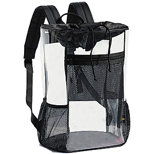 Clear Backpack Drawstring Backpack Transparent Backpack Stadium Approved Clear Bag Unisex
