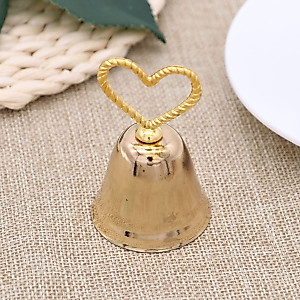 Abaodam Weddings Bell Place Card Holders Kissing Bells Place Card Photo Holder for Table Numbers Restaurant Menu Party Decoration
