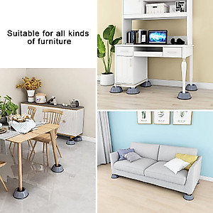 Anti Vibration Pad for Washing Machine Support Set of 8, Rubber Washer Dryer Non Slip Shock Noise Cancelling Foot Mat, Anti-Walking Stabilizer Refrigerator Support Pad Pedestals for Washing Machine