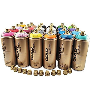 Montana Gold Premium Spray Paint 400ml Master Set - 24 Colors