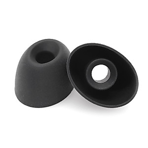 Eartune Fidelity U Ellipse-Shape Silicone Tips - Made to Shape of Natural Human Ear Canal for Comfort and Seal - HiFi IEM Accessory [X Small | 3 Pairs]