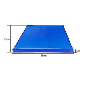 Aiuphing Gel pad, Universal Motorcycle seat Cushion Gel, Shock Absorption Mat, DIY Soft Cool Motorcycle seat Foam,Office Chair Cushion, Blue (25 * 25 * 1cm)