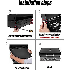 Hard Cover Hood for Blackstone 22 Inch Tabletop Griddle,Hard Lid with Temperature Gauge-Replacement Accessories for Blackstone 22" Grill