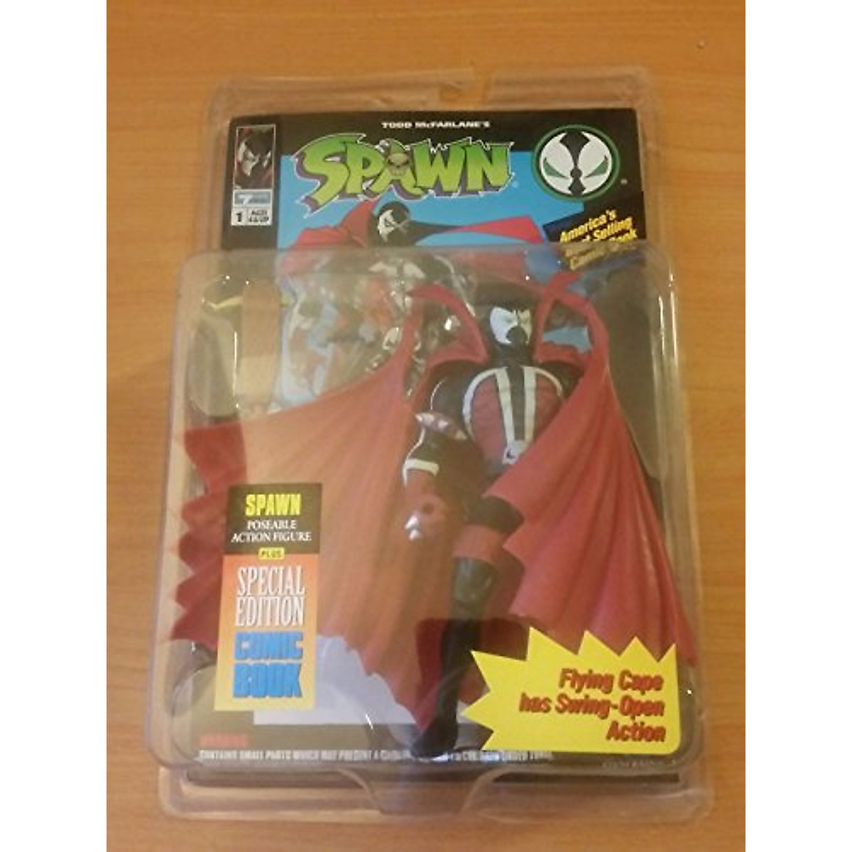 Spawn Flying Cape Figure Mint on Card ~ Comes with Special Edition Comic! MOC ,#G14E6GE4R-GE 4-TEW6W229546