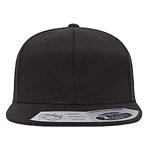 Flexfit Mens 110 Classic Snapback Baseball Cap, Black