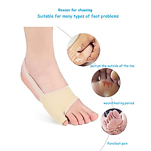 ERSANLI Pinky Toe Splint, Pinky Toe Straightener,.Pinky Toe Bunion Pads, Men'S And Women'S Bunion Corrector, Bunion Relief Toe Separators For Overlapping Toes.(1 Pair, Large)