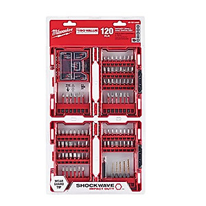 Milwaukee Shockwave Impact Duty Alloy Steel Drill and Screw Driver Bit Set (120 Piece)