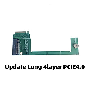 PCIE4.0 for Rog Ally SSD Memory Hard Drive Card Adapter Converter Transfer Board 90° M2 Transfercard for Handheld,Gaming Console Module Accessories (Long 4layer PCIE4.0)