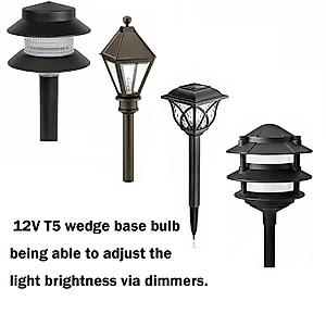 Landscape Light Bulbs For Philips 12 Volt 11 Watt T5 Wedge Base Low Voltage Lights Bulbs/ Garden Light Bulbs/ Deck Light Bulbs/ Yard Light Bulbs/ Malibu Bulbs - 20 Pack