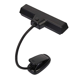 VBESTLIFE Music Stand Light, Portable Clip-on Position Adjustable LED Musician Lamp Reading Light for Music Stands Pianos Work Tables Desks Reading