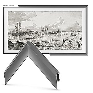 Deco TV Frames Alloy Prismatic - Graphite Bezel Compatible ONLY with Samsung The Frame TV (50", Fits 2021-2023 Frame TV)