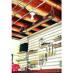 Fostoria TPI Corporation, OCH-46-120V-CE, OCH Quartz Tube Electric Indoor/Outdoor Infrared Heater, 48in lg., Steel, 120 Volts, 1500-Watts, Includes Cord and Plug, Powder Coated Brown,46" x 6" x 6.5"