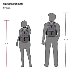 SwissGear 1900 Scansmart TSA 17-Inch Laptop Backpack, Gray Heather