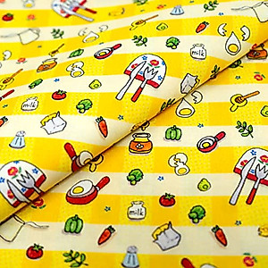 Stitch & Sparkle Fabrics, 100% Cotton, Foodie Trip, Have a Good Meal, Cut by The Yard, 44 Inches
